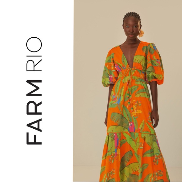 FARM Rio | Dresses | Farm Rio Macaws Dress | Poshmark